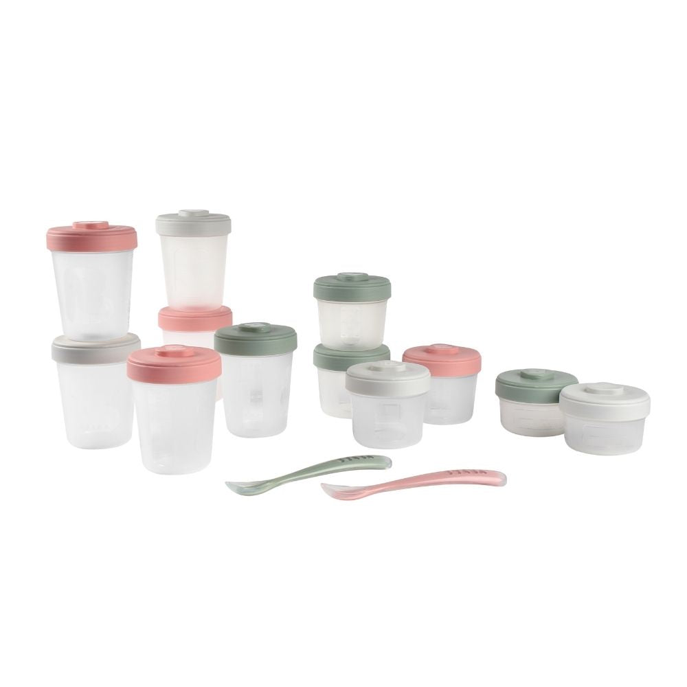 Beaba Clip Portions Food Storage Expert Pack - Eucalyptus – Jarrons & Co.