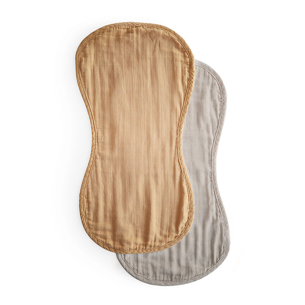 Mushie Organic Cotton Burp Cloths (Pack of 2) - 2 Colors | Jarrons & Co.