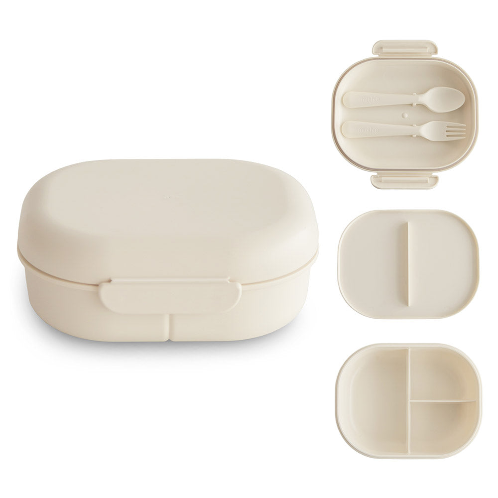 Mushie Lunchbox - Ivory / Sage/ Smoke – Jarrons & Co.