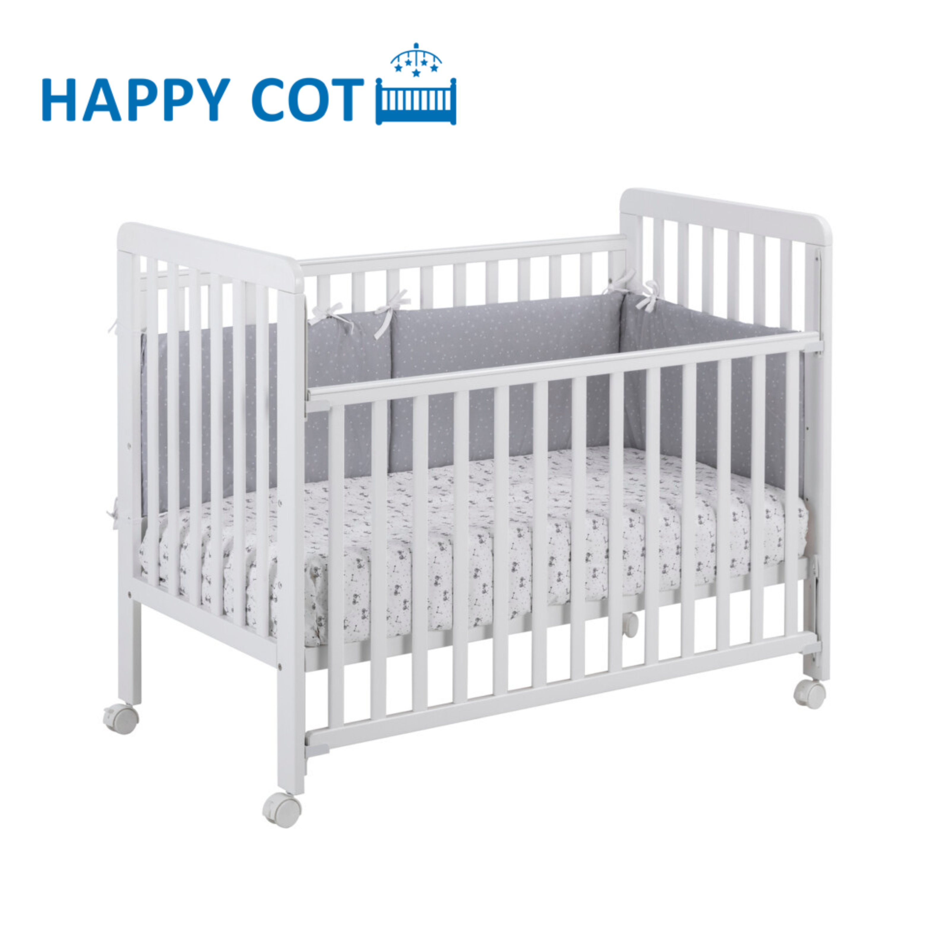Happy Cot Happy Wonder+ 2.0 Convertible 5-in-1 Baby Cot [Pre-order - E ...