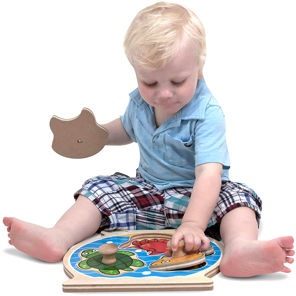Melissa & Doug Large Peg Puzzle - Fish Bowl | Jarrons & Co.
